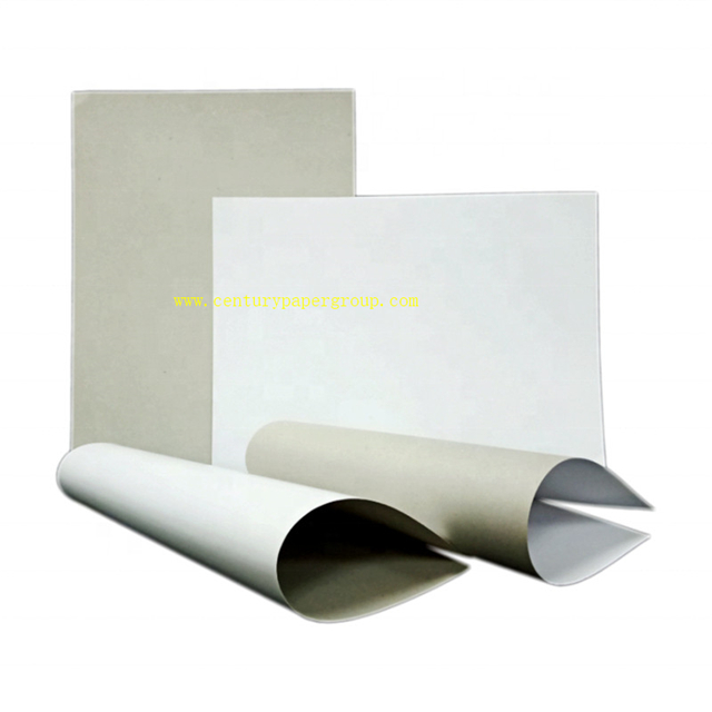 Cartón dúplex (Reverso gris/Reverso blanco/Reverso Kraft) del ...